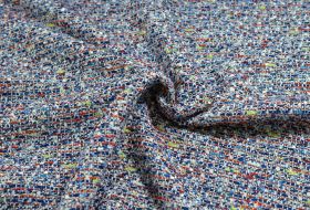 Grof geweven mantelpak stof